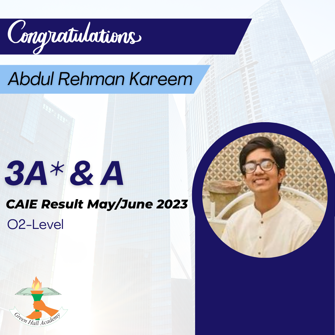 CAIE May/June 2023 Record Breaking Result O2-Level - Greenhall Academy