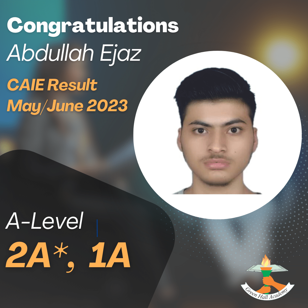 CAIE May/June 2023 Record Breaking Result. A-Level - Greenhall Academy
