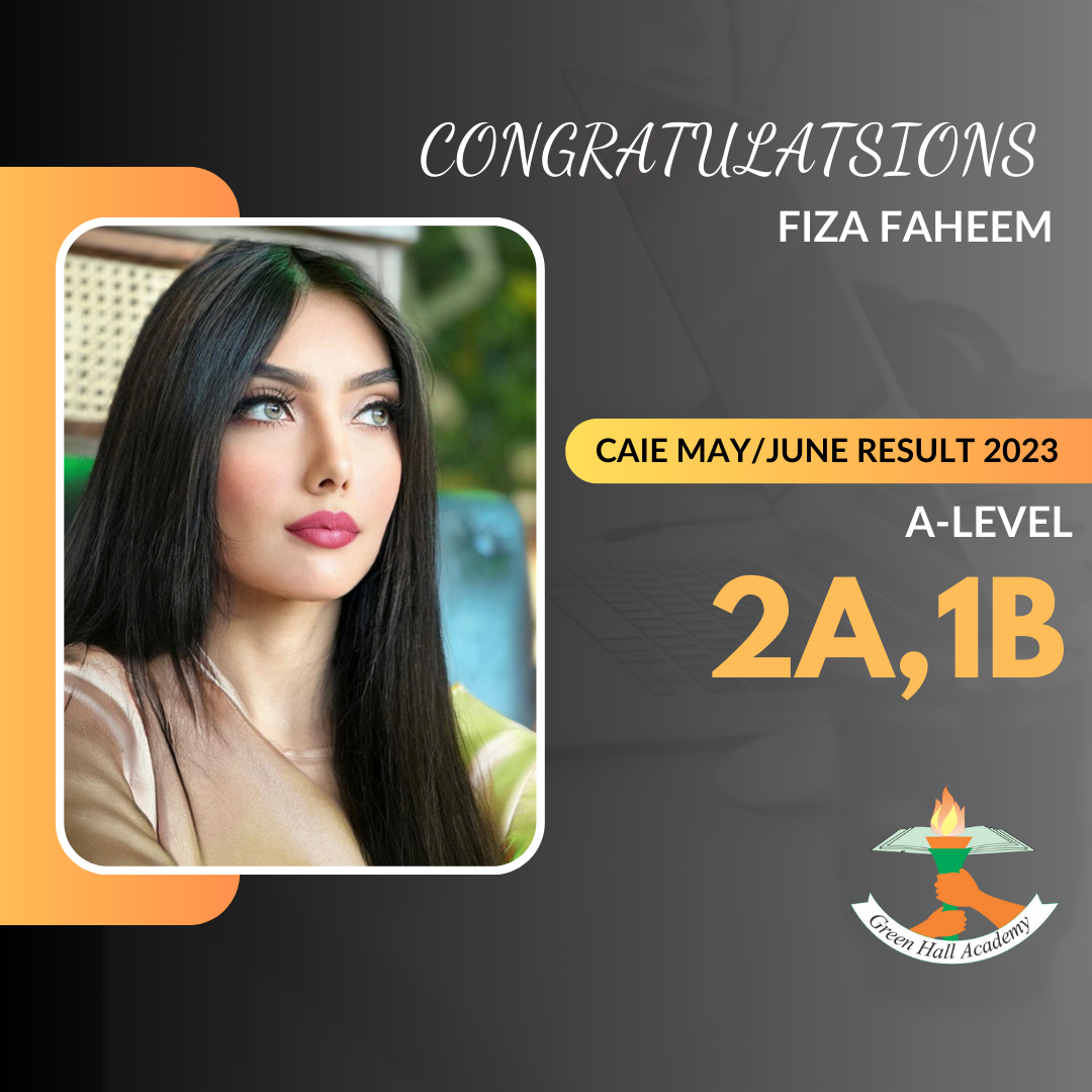 CAIE May/June 2023 Record Breaking Result A-Level - Greenhall Academy
