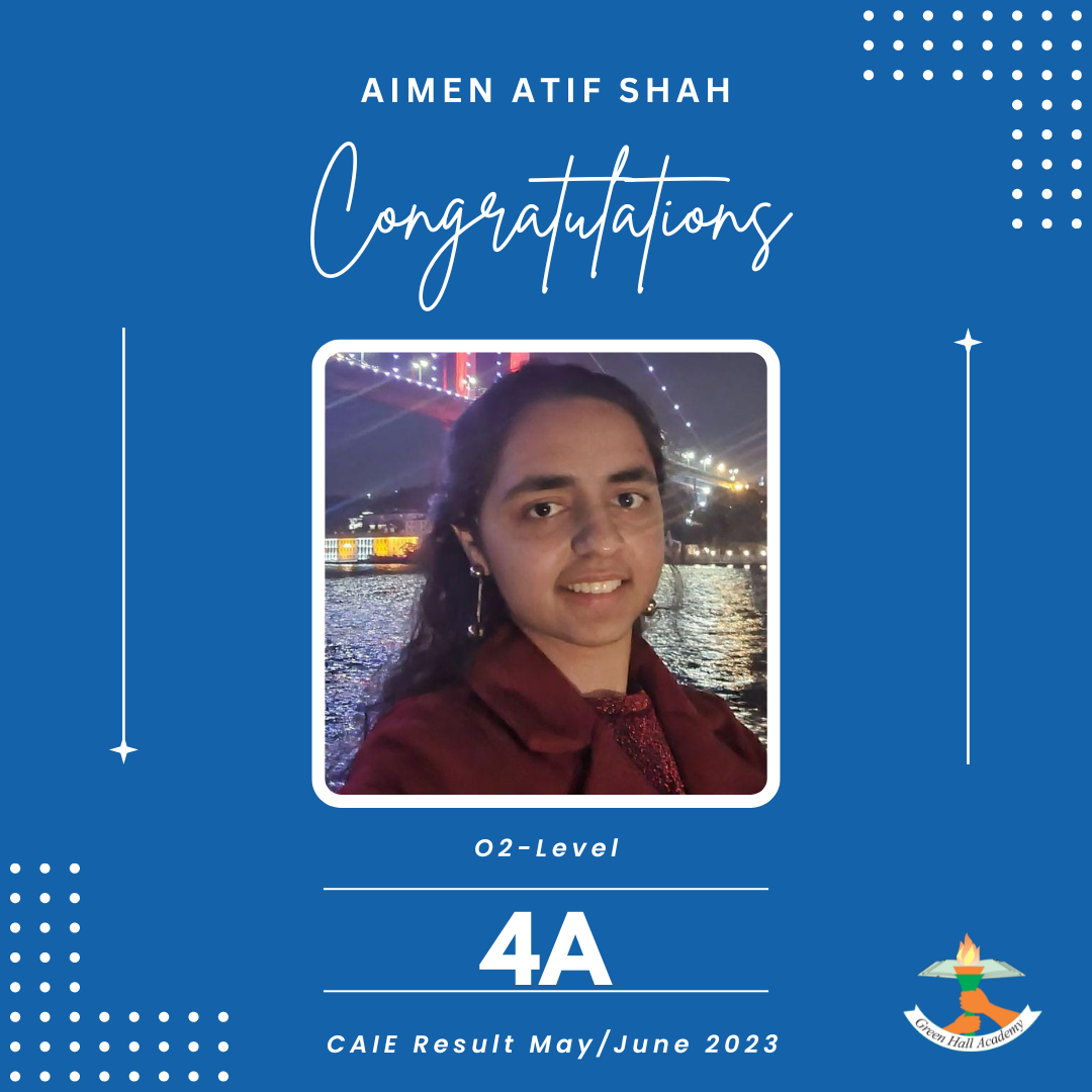 CAIE May/June 2023 Result O-Level - Greenhall Academy
