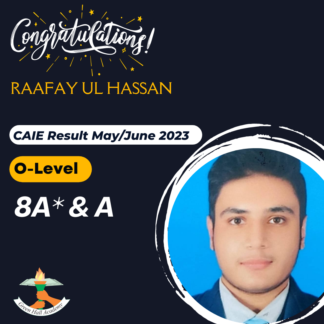 CAIE May/June 2023 O-Level Result - Greenhall Academy