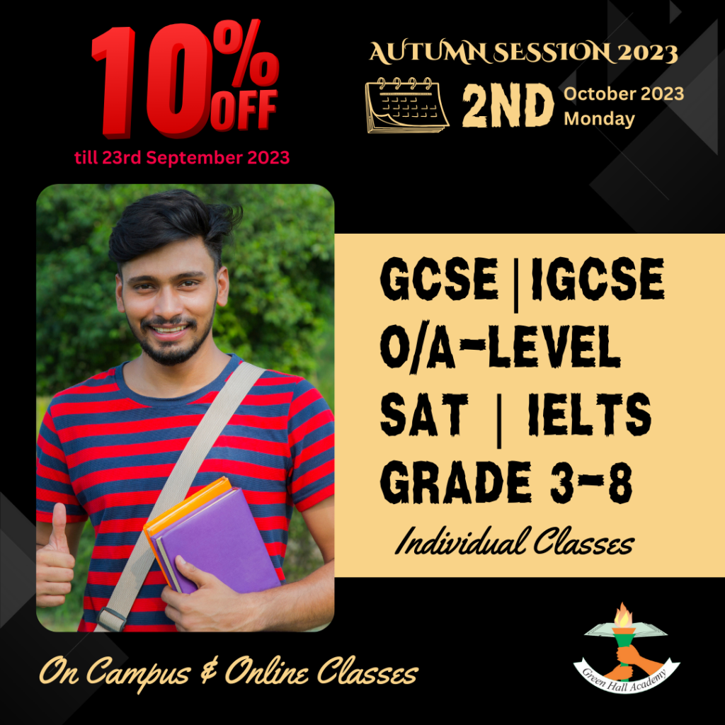 Autumn Session 2023 - Greenhall Academy
