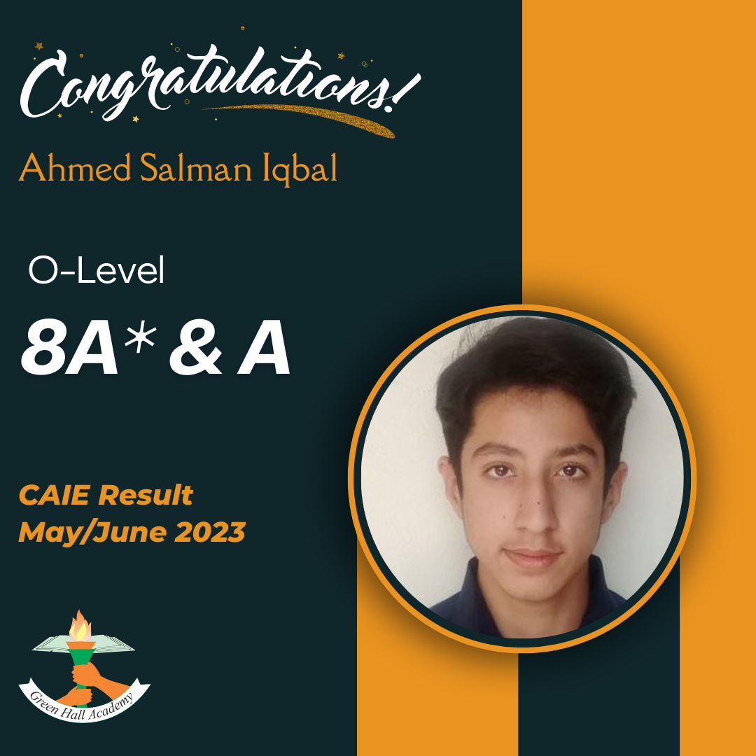 CAIE May/June 2023 Record Breaking Result 2023 - Greenhall Academy