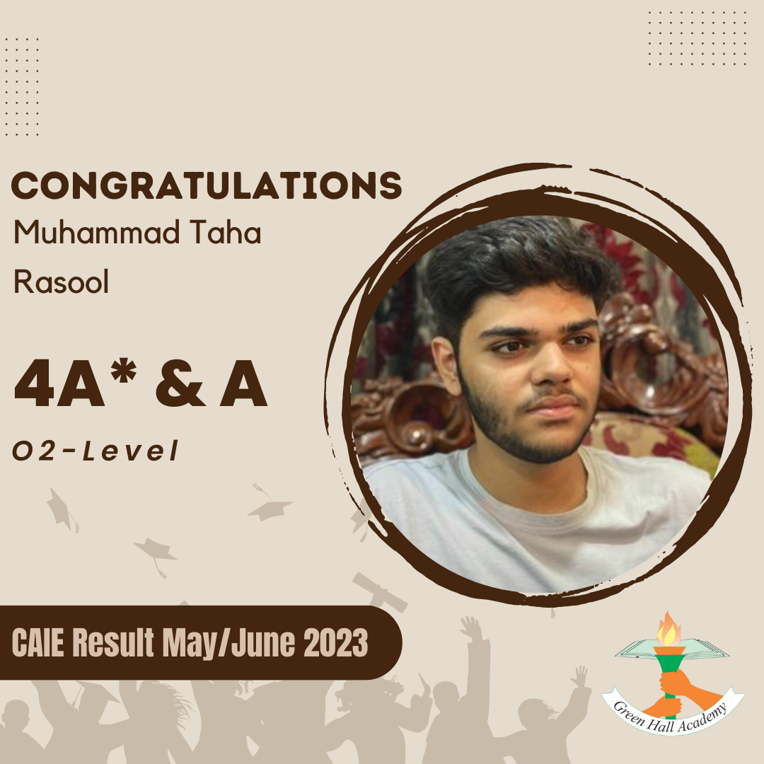 CAIE May/June 2023 Result O-Level - Greenhall Academy