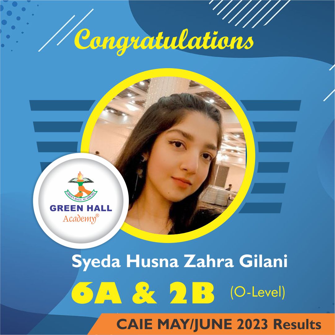 CAIE May/June 2023 O-Level outstanding Result - Greenhall Academy
