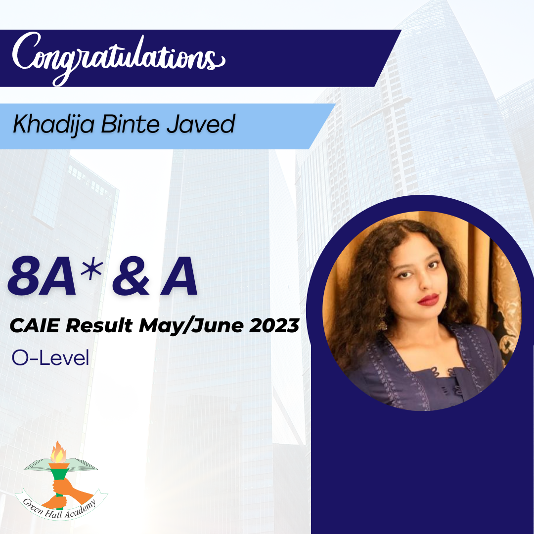 CAIE May/June 2023 Result O-Level - Greenhall Academy