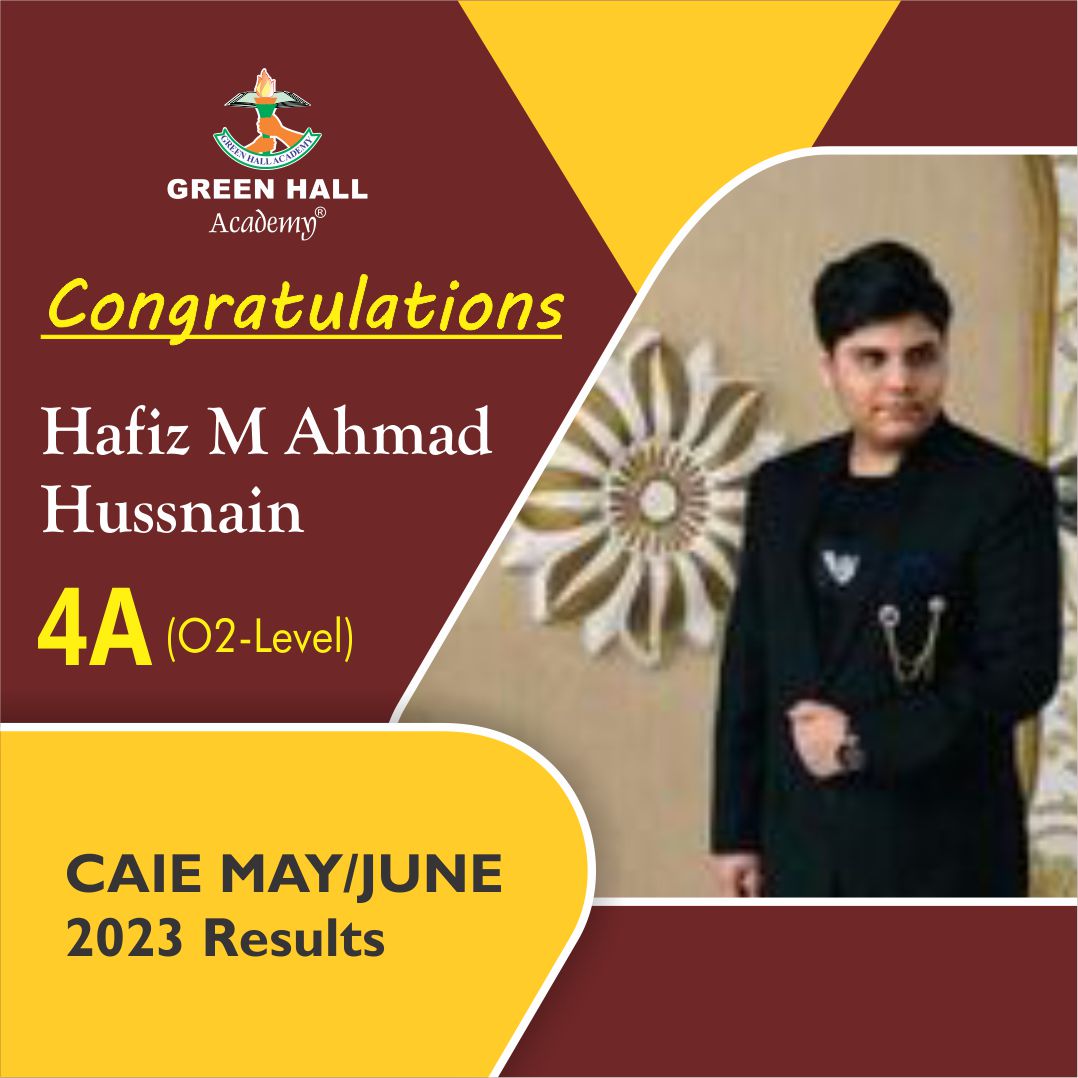 CAIE May/June 2023 Result - Greenhall Academy